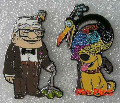 PP157191 - Carl, Dug, Kevin and Babies - Pixar UP - 2 Pin Set - PinPics