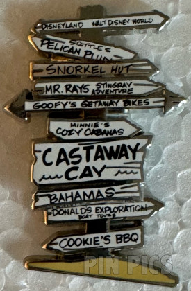 PP160208 - DCL - Castaway Cay - Directional Sign - PinPics