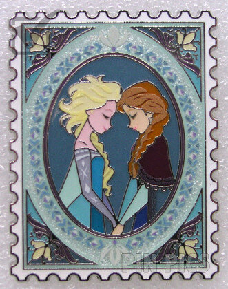 PP163136 - HKDL - Anna and Elsa - Postage Stamp - World of Frozen - PinPics