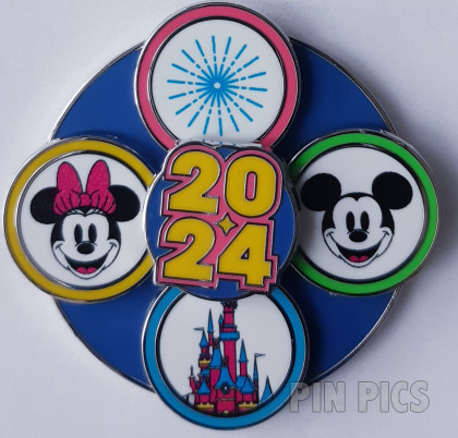 PP163150 - DLP - Mickey and Minnie Mouse - 2024 - Spinner - Date - PinPics