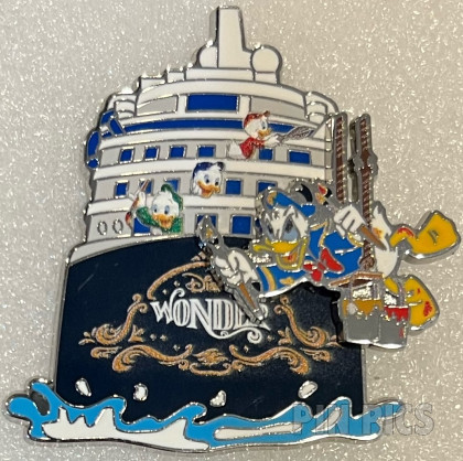 PP163290 - DCL - Donald Duck and Nephews Painting Cruise Ship - Disney ...
