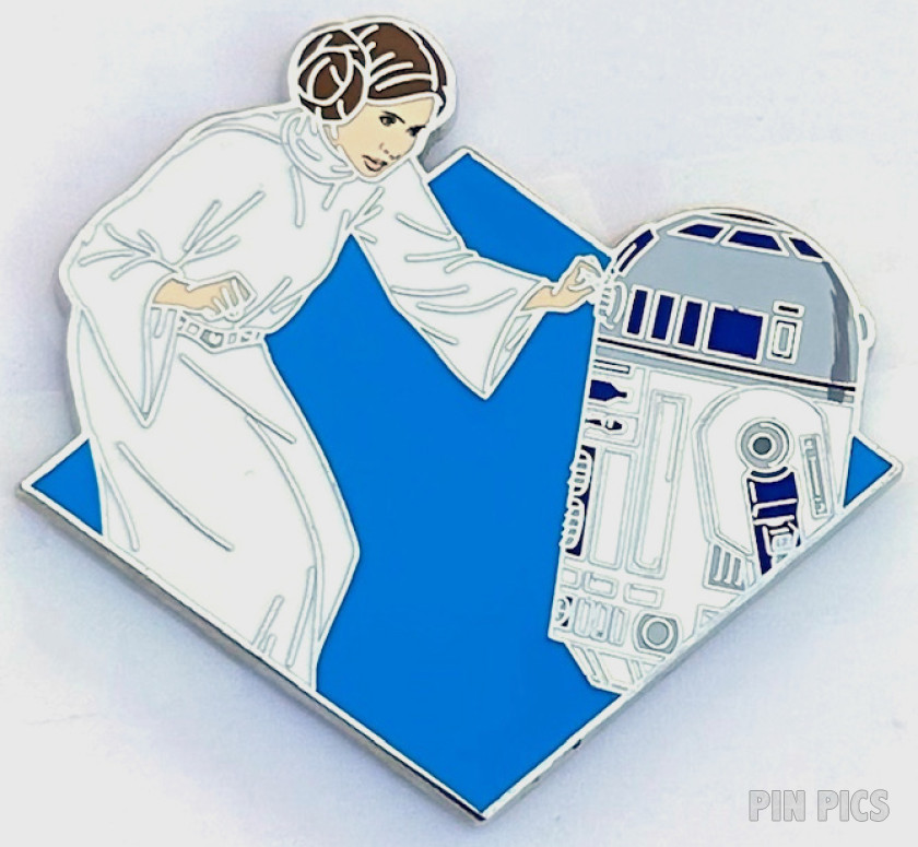 PP164371 - Princess Leia and R2-D2 Droid - Star Wars - New Hope - PinPics