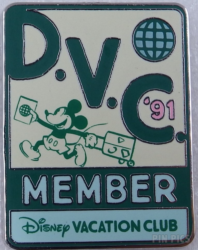 PP163800 - DVC - Mickey - Member Badge - 1991 - Disney Vacation Club ...