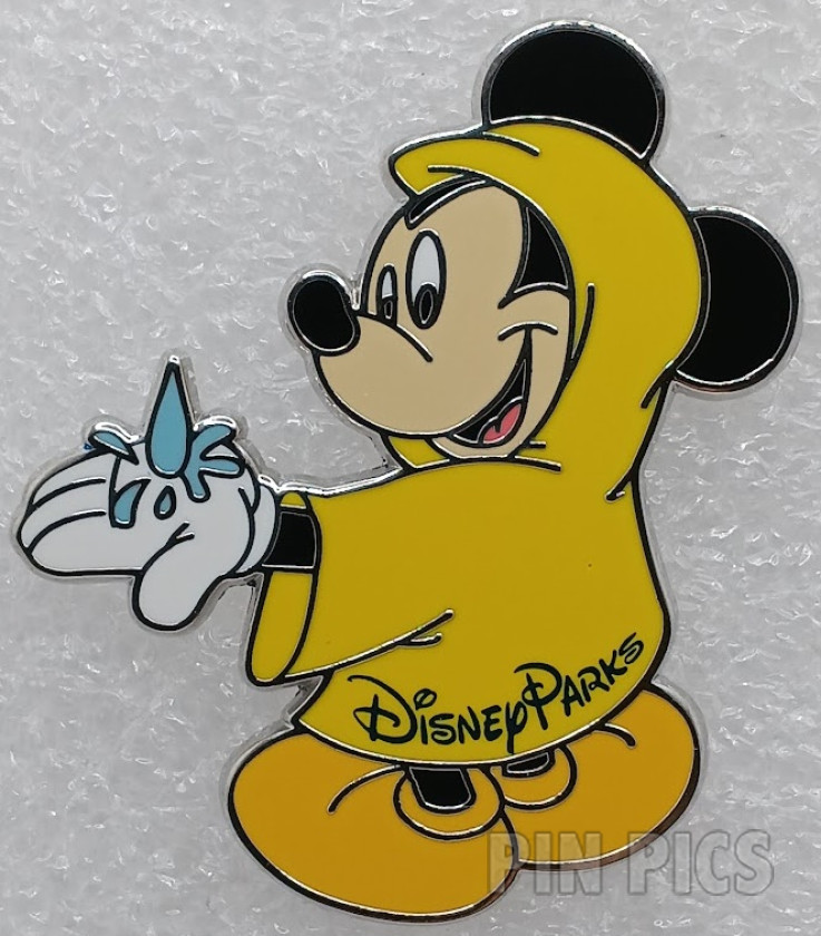PP164406 - Mickey in a Yellow Rain Poncho - Disney Parks - Raincoat ...