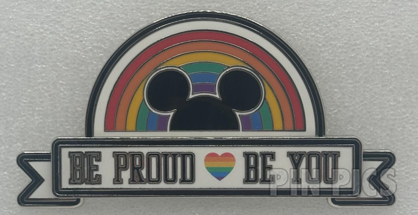 PP165357 - DLP - Be Proud Be You - Mickey Head - Pride Rainbow - PinPics