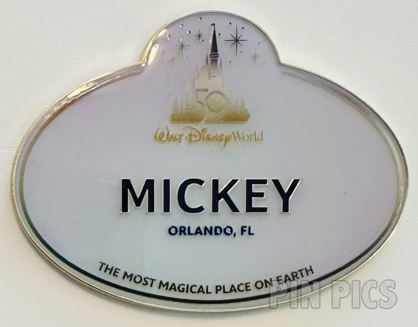PP166267 - WDW - Disney World 50th Anniversary - Mickey Name Tag Series ...