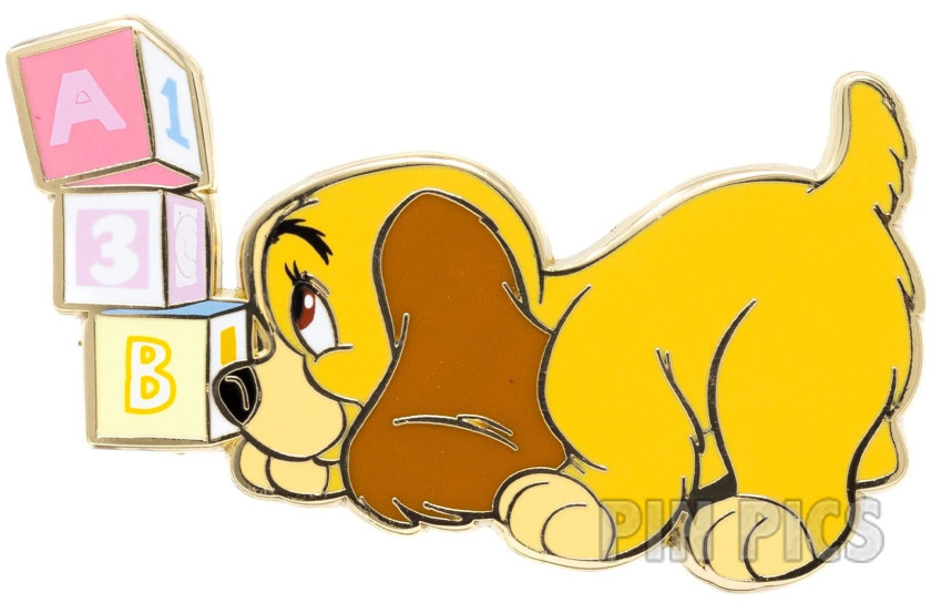 PP166481 - Monogram - Lady - Blocks - Puppy - Lady and the Tramp - PALM ...