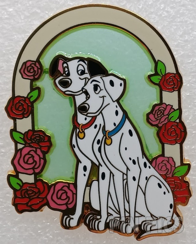 PP166901 - BoxLunch - Pongo and Perdita - Rose frame - Blue transparent ...