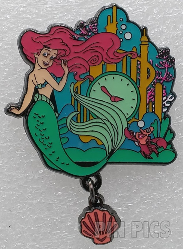 PP167024 - Loungefly - Ariel - Princess Clocks - Dangle - Free-D - Mystery - Little Mermaid ...