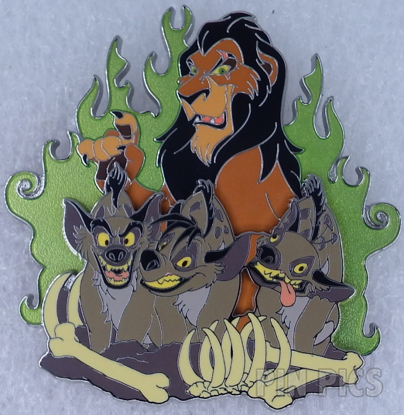 PP167085 - WDW - Scar and Hyenas - Disney Villains Cluster - Disney After Dark - Lion King - PinPics