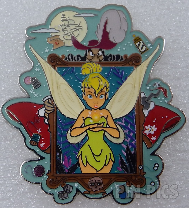 PP166082 - BoxLunch - Tinker Bell and Captain Hook - Frame - Peter Pan ...