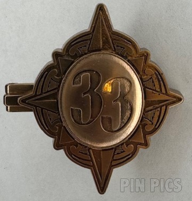 PP167409 - WDW - Club 33 Logo - Compass - Hinged - PinPics
