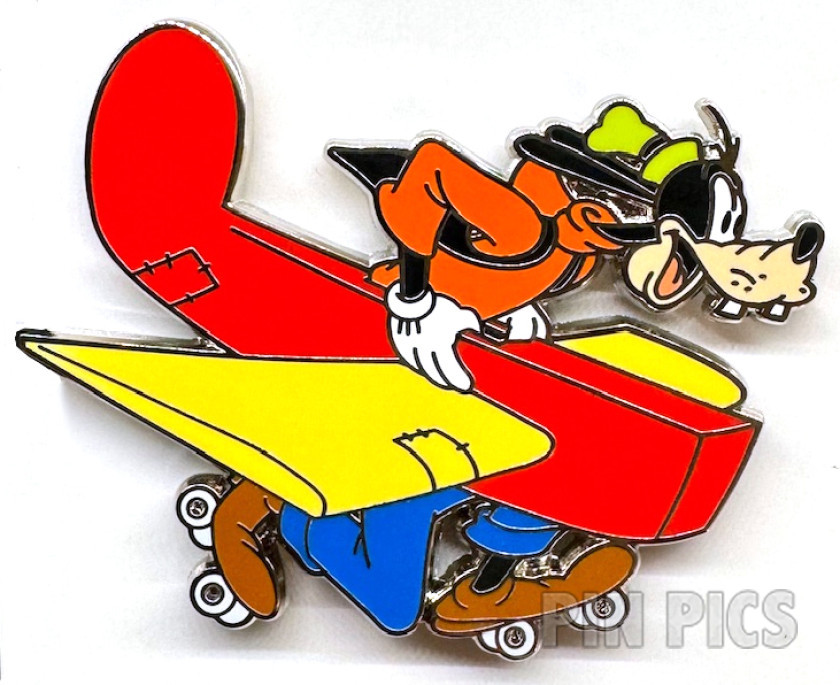 PP168012 - Goofy - Roller Skates and Homemade Airplane - PinPics