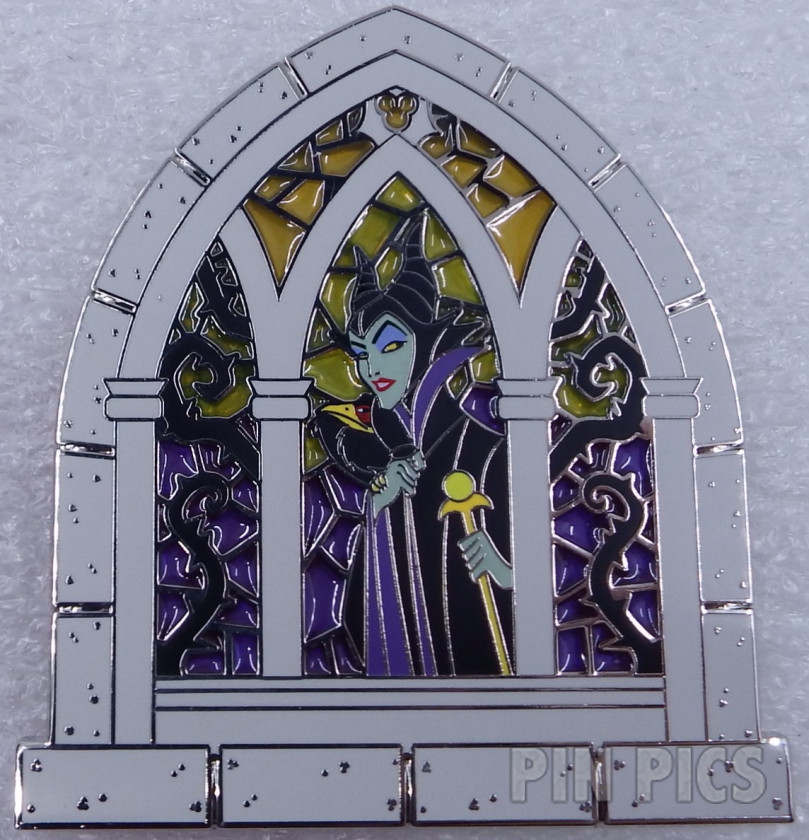 PP168024 - DPB - Maleficent - Stained Glass - Arch Window - Jumbo - PinPics