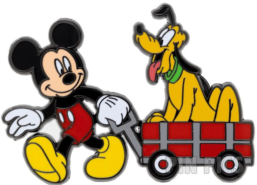 PP169634 - Monogram - Mickey and Pluto - Red Wagon - PinPics