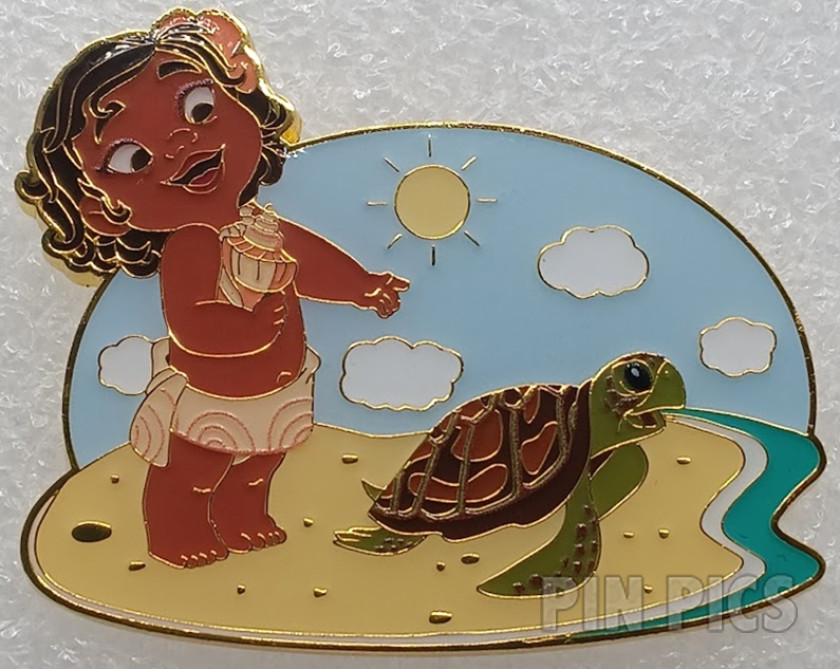 PP169471 - Loungefly - Baby Moana - Holding Shell - Turtle - PinPics