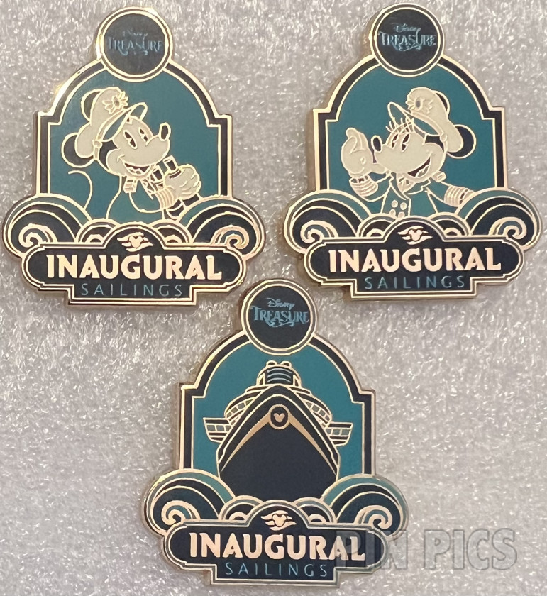PP170085 - DCL - Disney Treasure Set - Inaugural Sailings - PinPics