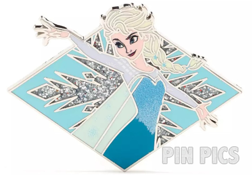 PP170717 - Elsa - Glitter Snowflake - Diamond - Frozen - PinPics
