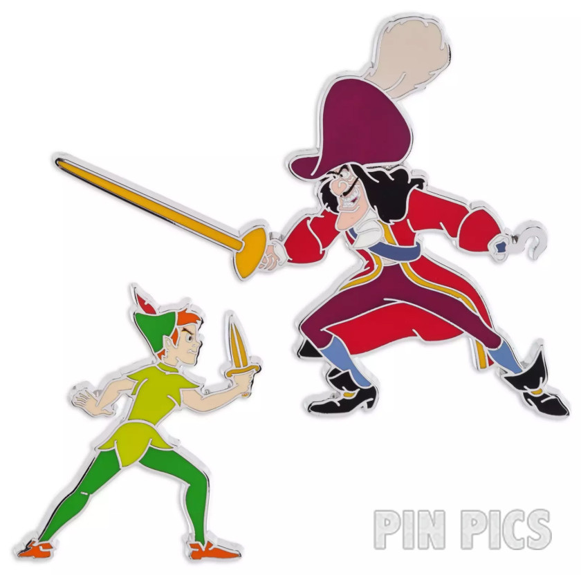 PP171000 - Peter Pan and Captain Hook Dueling Set - PinPics