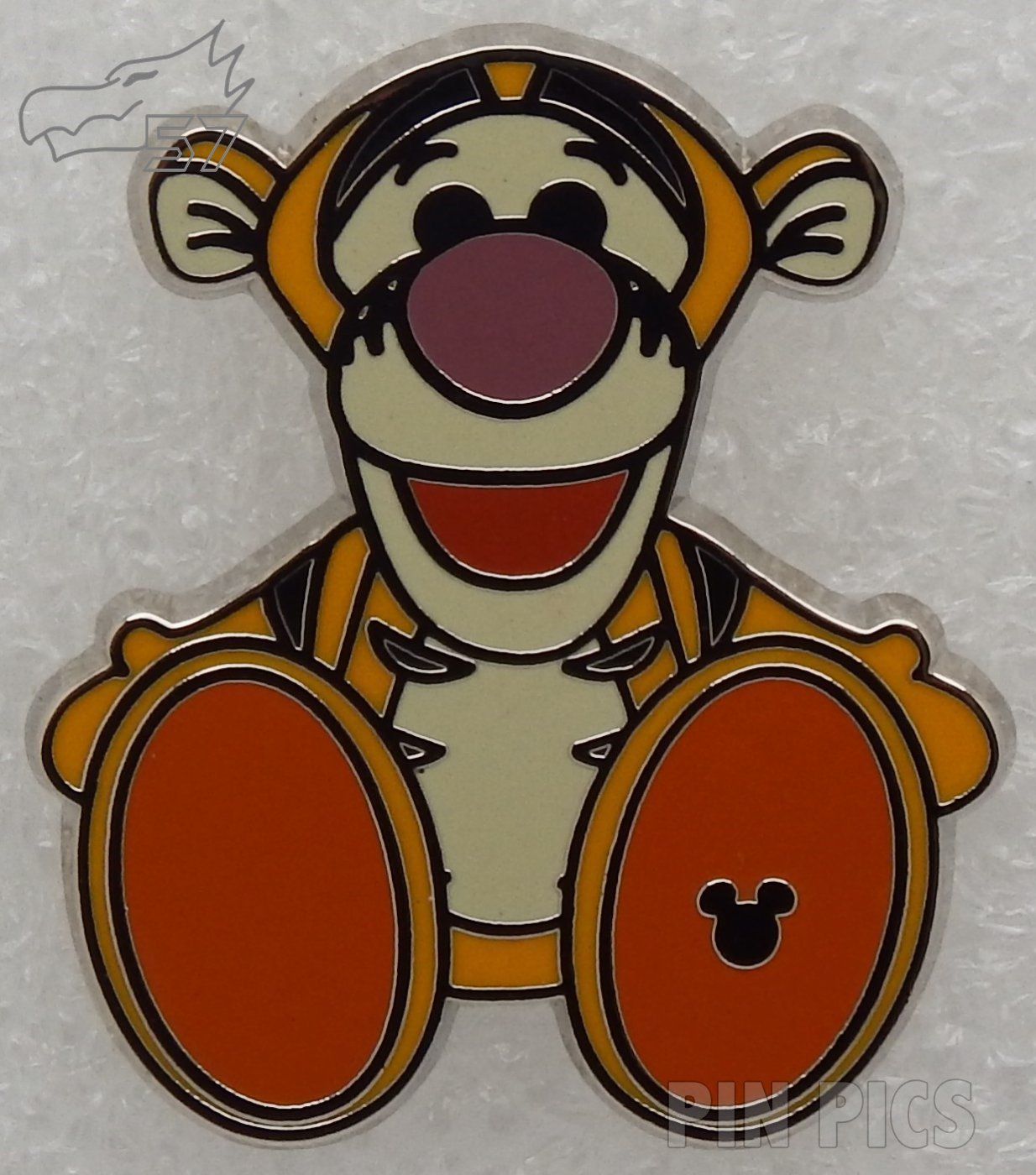 PP127976 - Tigger - Big Feet Plush - Hidden Mickey 2017 - 2018 - PinPics
