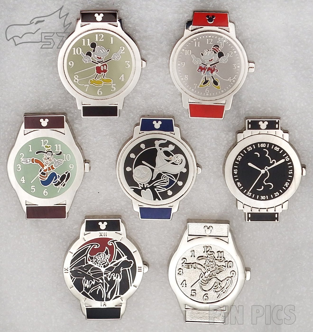 PP165198 - DLR - Disney Watches Set - Hidden Mickey 2019 - PinPics