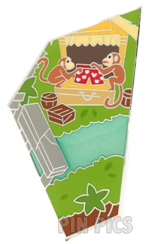 PP171443 - WDW - Monkeys - Disney World Jungle Cruise Attraction Map ...