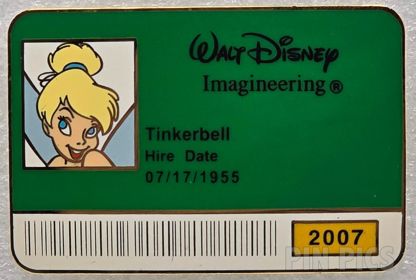 PP154083 - WDI - Tinker Bell - ID Badge 2007 - PinPics