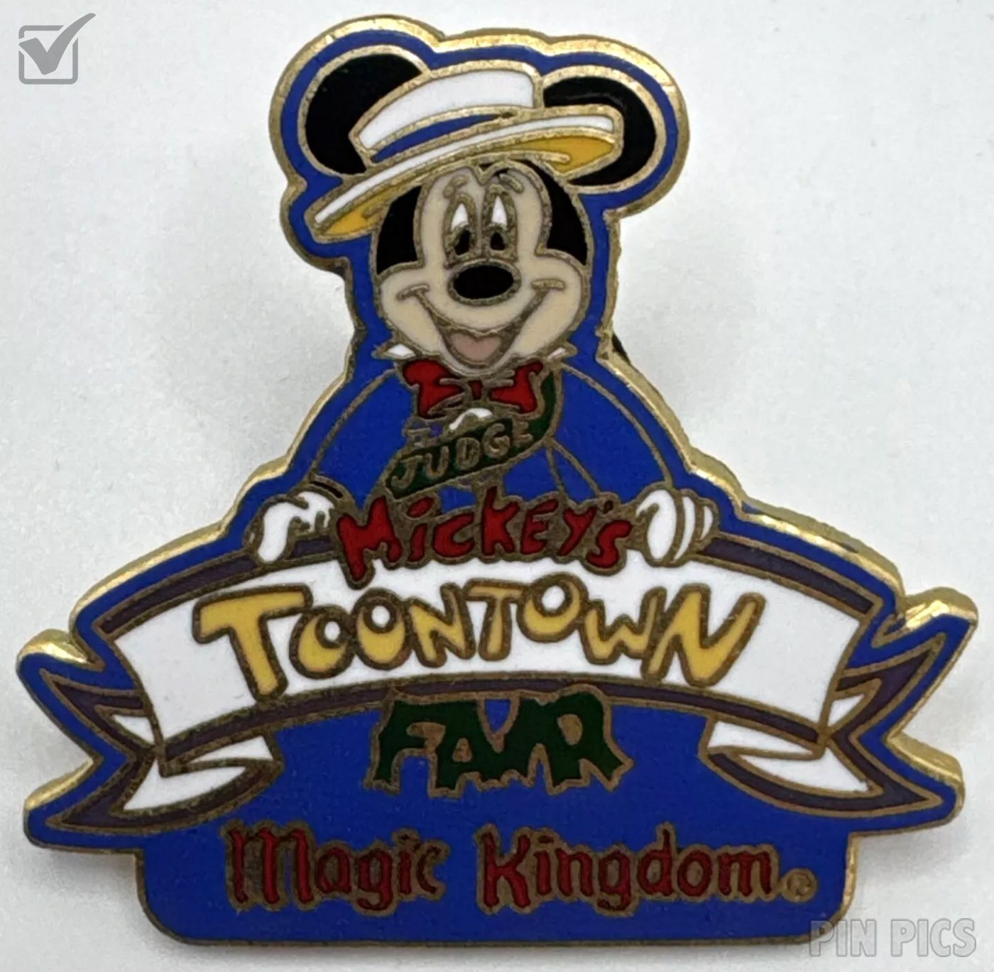 PP1032 - WDW - Judge Mickey - Mickey's Toontown Fair - Version 1 - PinPics