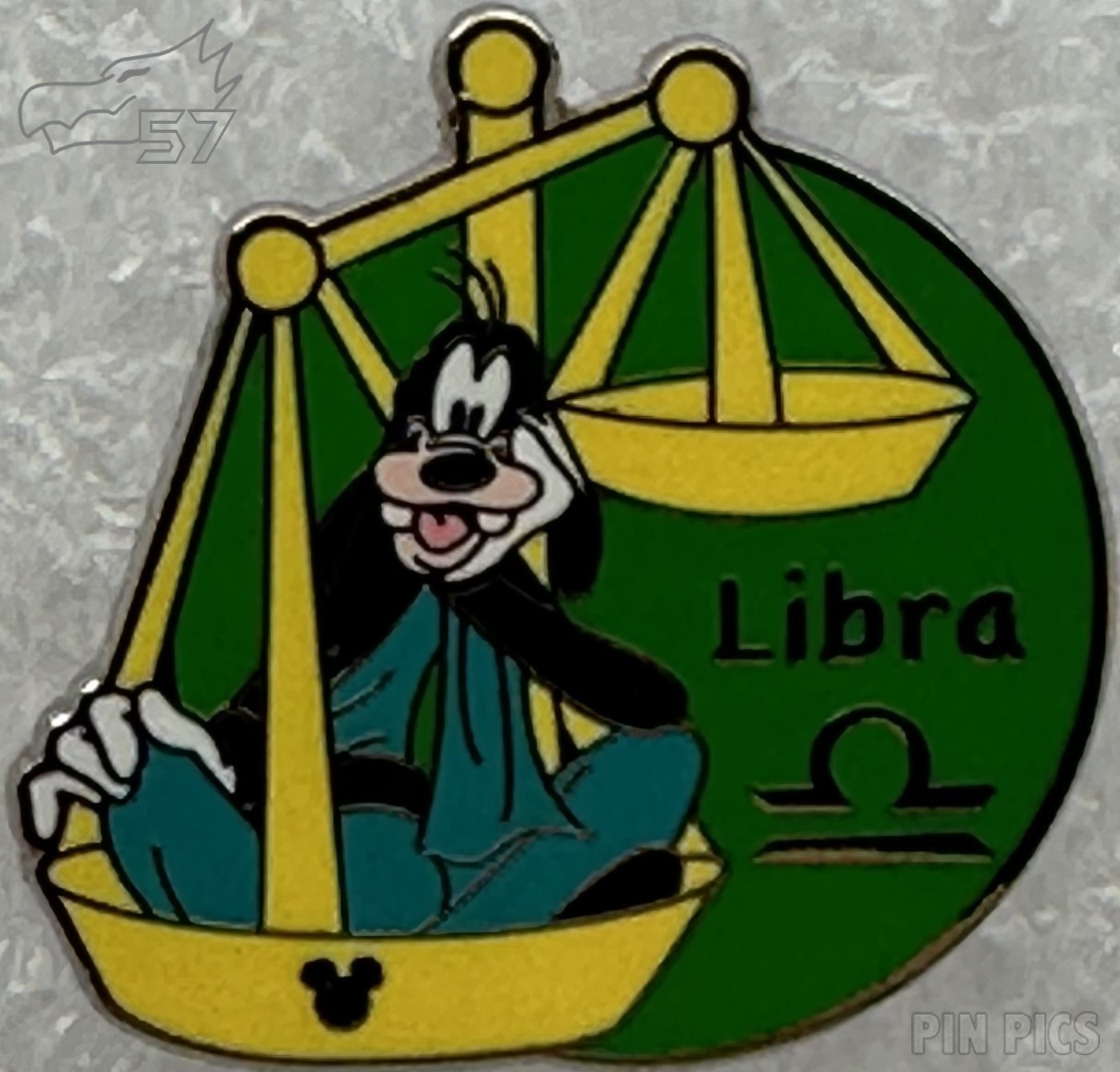 PP88615 - Goofy - Libra - Zodiac Sign - Hidden Mickey 2012 - PinPics
