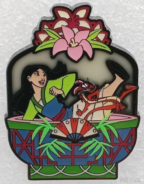 PP172053 - Loungefly - Mulan and Mushu - Princess and Sidekick Dome - Hot Topic - PinPics