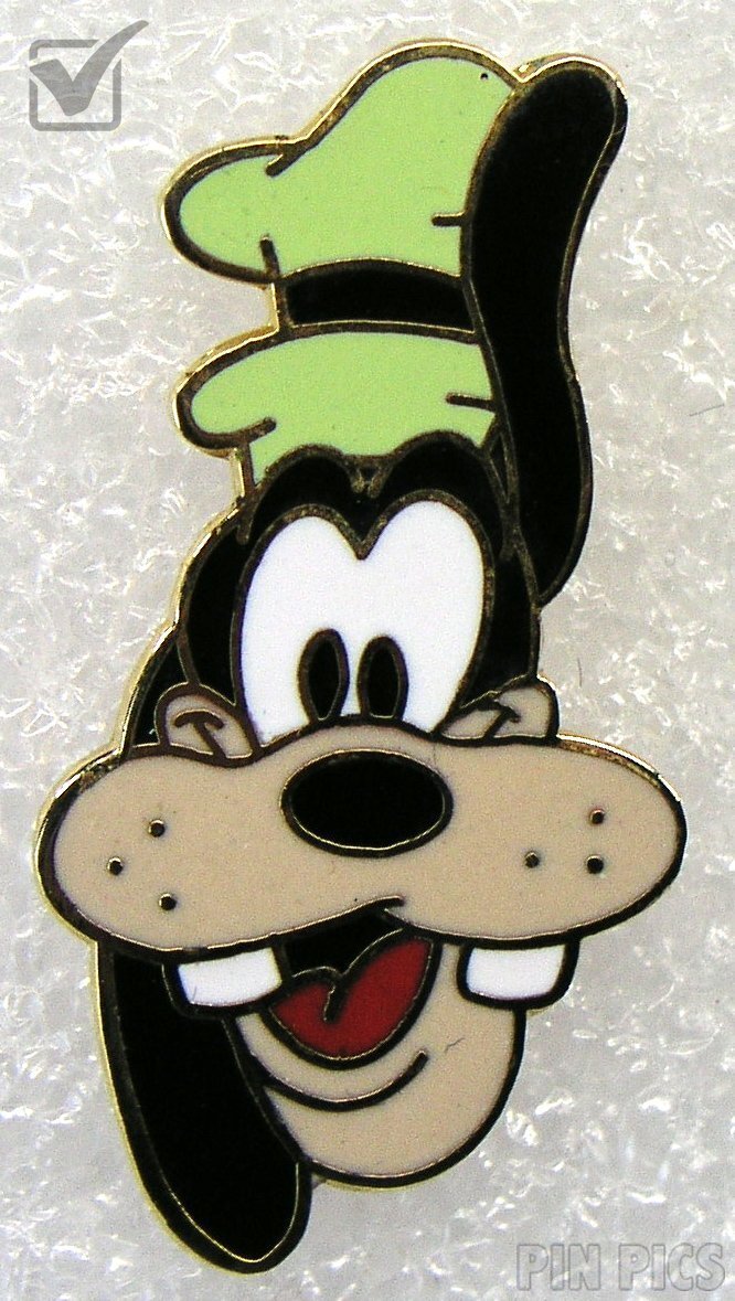 PP1166 - WDW - Goofy Head - One Ear Raised - Version 1 - PinPics