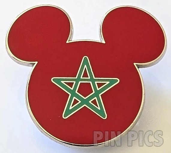 PP173415 - WDW - Morocco Flag - Mickey Head Icons - Version 6 - PinPics