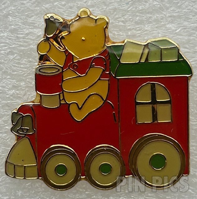 PP6639 - Classic Winnie the Pooh - Christmas Train - Greeting Card ...