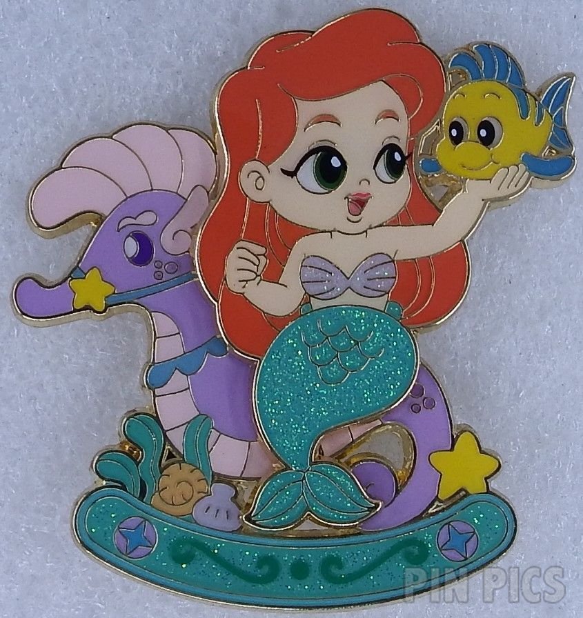 PP173340 - SDR - Ariel and Flounder - Chibi Princesses on Rocking ...