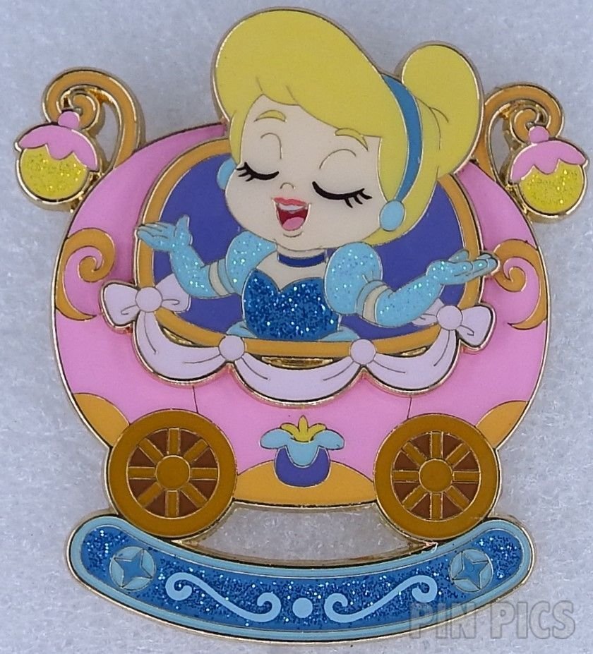PP173174 - SDR - Cinderella - Chibi Princesses on Rocking Horses - Pin ...