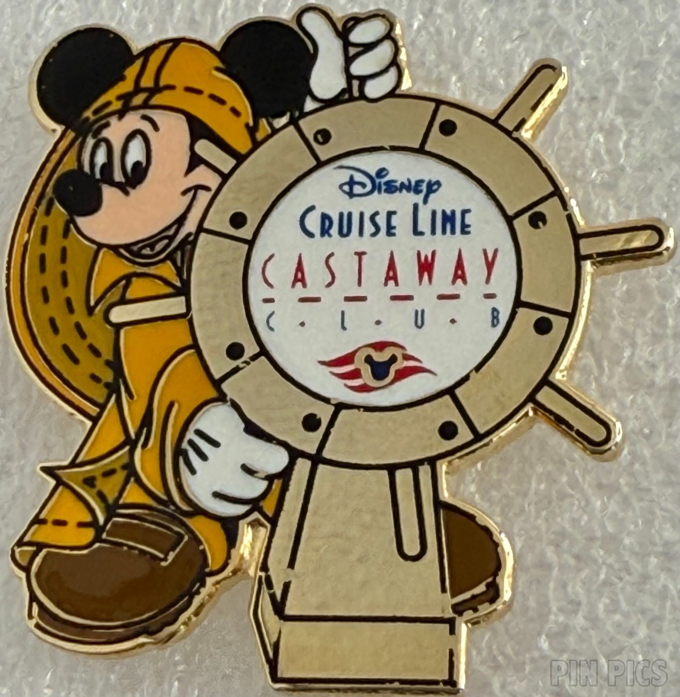 PP2585 - DCL - Mickey Mouse - Helmsman at Ship Wheel - Castaway Club ...