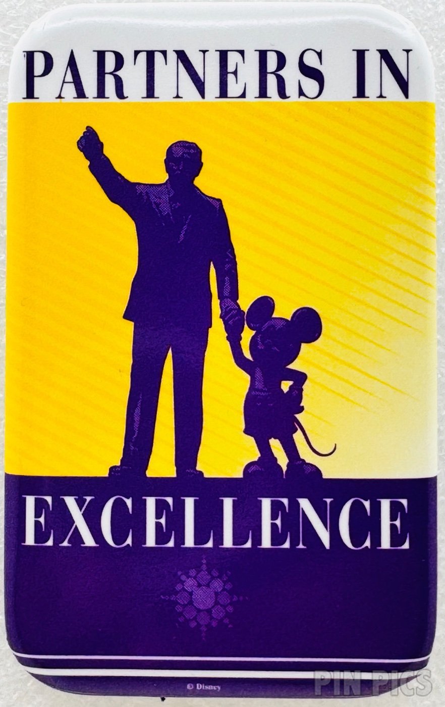 PP13744 - Button - Walt Disney, Mickey - Partners In Excellence - Cast ...