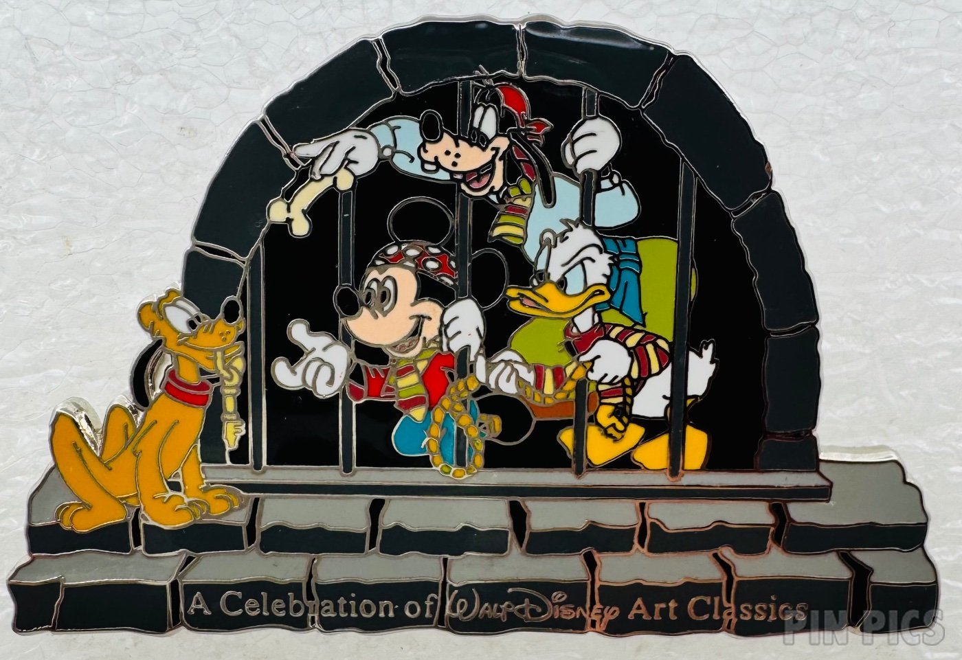 PP1282 - Pluto, Mickey, Goofy, Donald - Jail Scene - Silver - Pirates ...