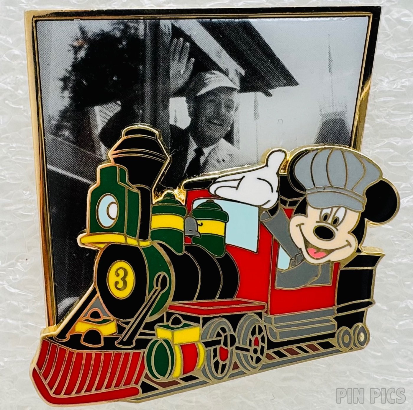 PP48541 - WDW - Walt Disney, Mickey - Riding the Train - It All Started ...