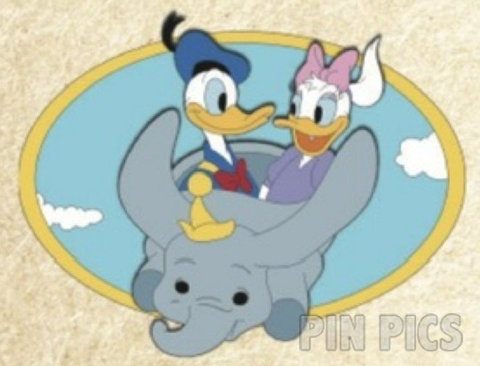 PP173909 - DLR - Donald and Daisy - Dumbo the Flying Elephant Ride ...