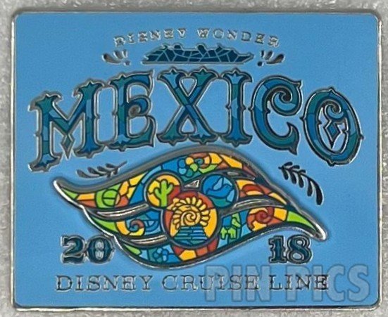 PP173506 - DCL - Mexico - 2018 Wave Logo - Disney Wonder - PinPics