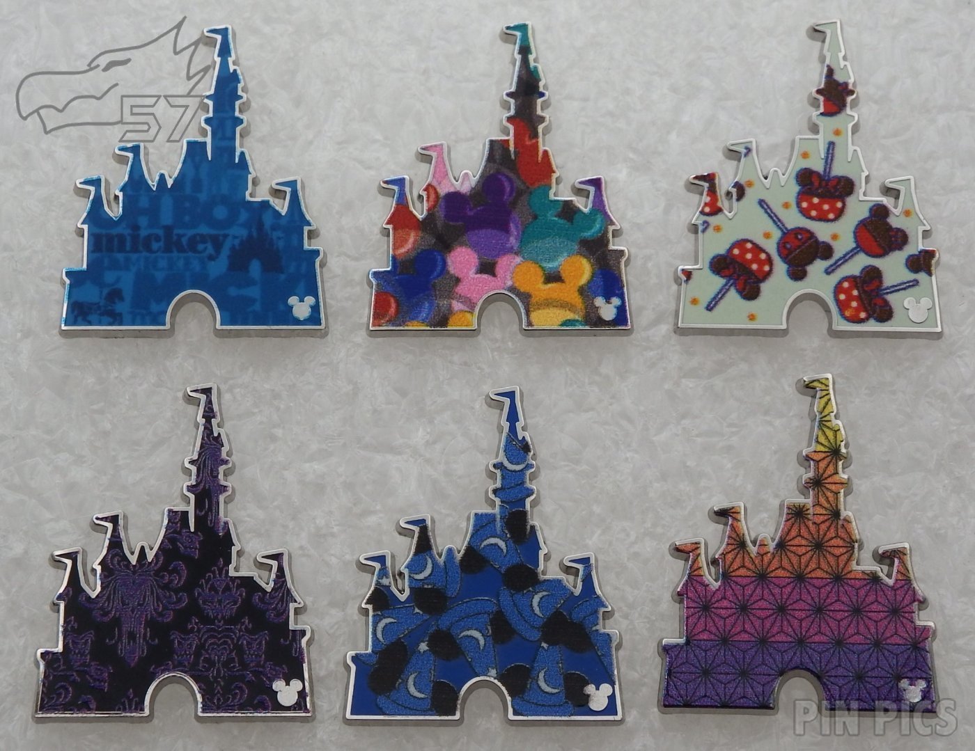 PP174232 - WDW - Cinderella Castles Set - Hidden Disney 2025 - PinPics