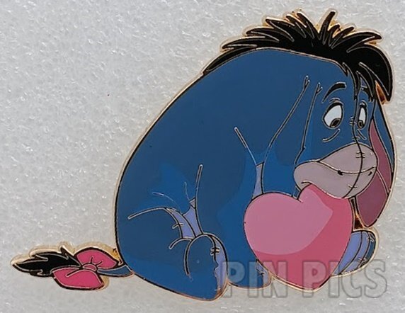 PP166919 - Monogram - Eeyore - Sitting with Heart - PALM - PinPics