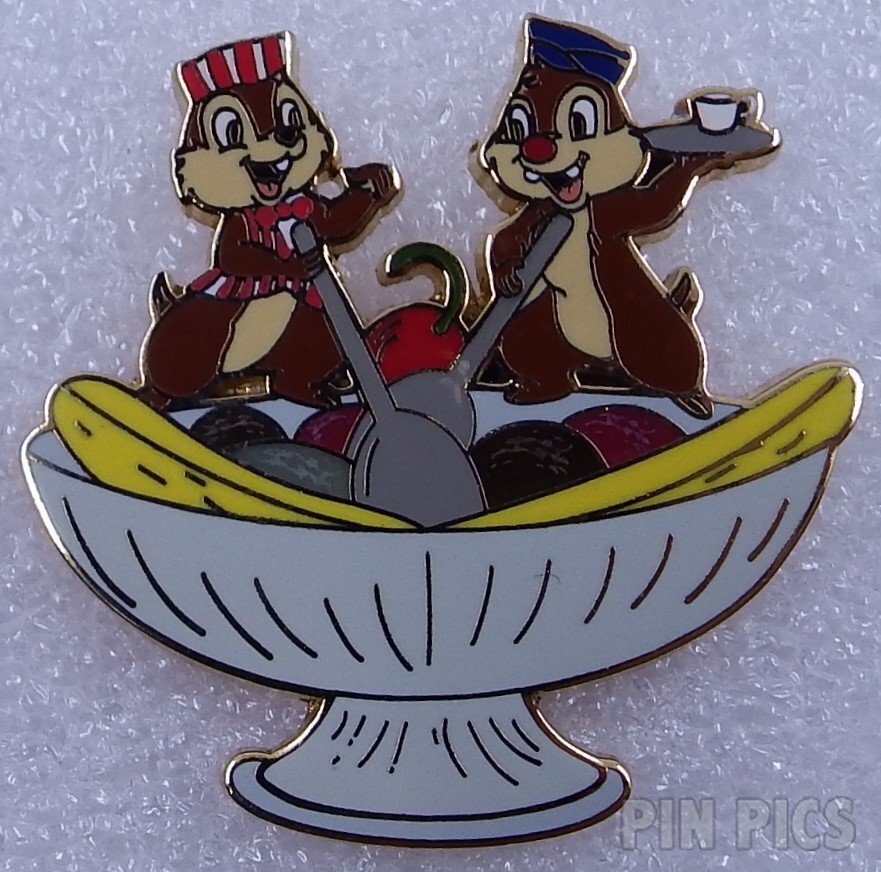 PP61536 - DSF - Chip and Dale Ice Cream Sundae - Pin Trader Delight PTD - GWP - PinPics