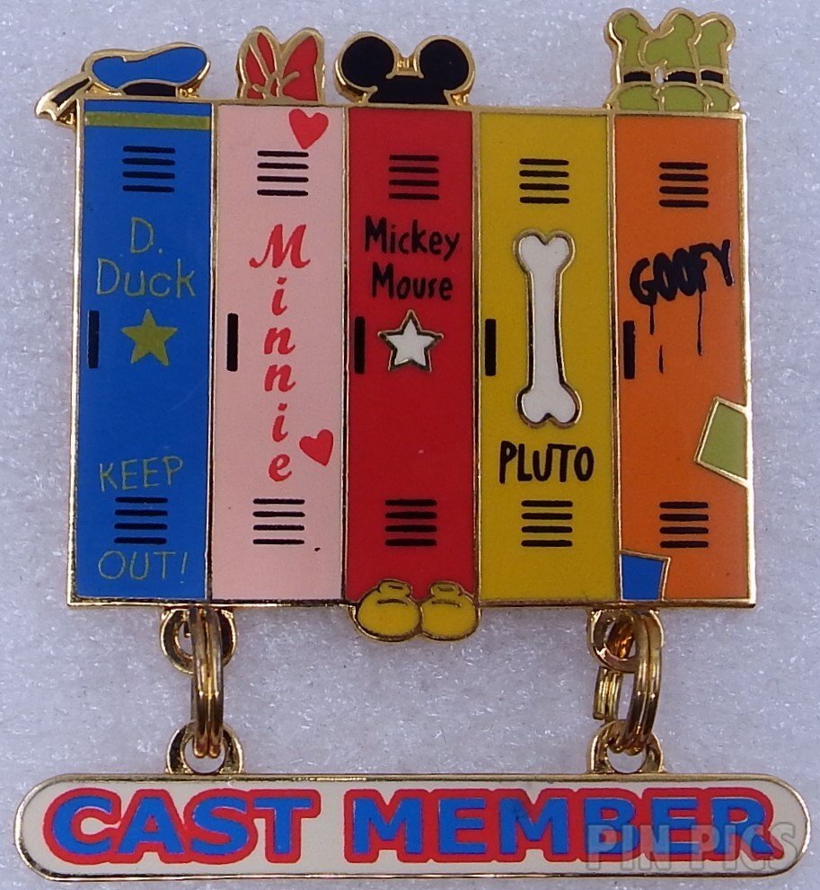 PP6929 - WDW - Fab 5 - Lockers - Dangle - Cast Member - PinPics