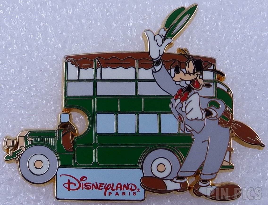 PP12987 - DLP - Goofy - Attractions - Double Decker Bus - PinPics