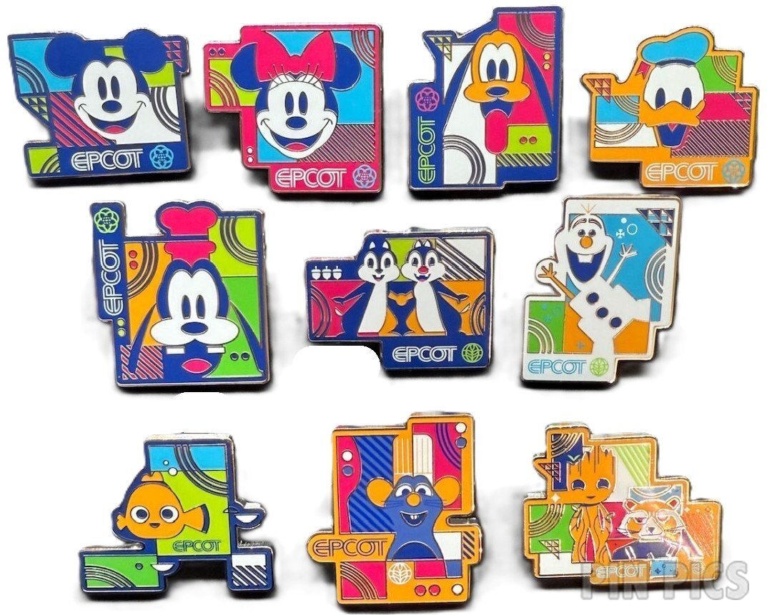 PP176124 - WDW - Retro EPCOT Mystery Set - PinPics