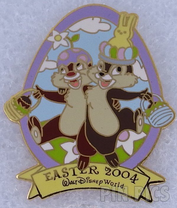 PP29071 - WDW - Chip and Dale - Easter 2004 - Holiday Egg - PinPics