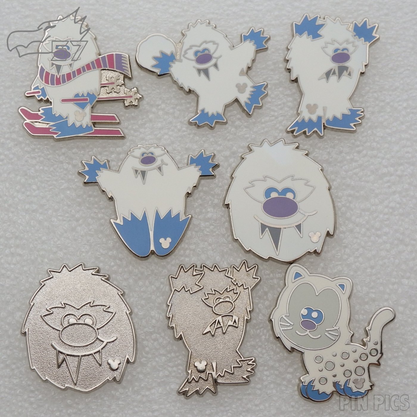 PP177396 - WDW - Cute Yeti Set - Hidden Mickey 2010 - 2011 - PinPics