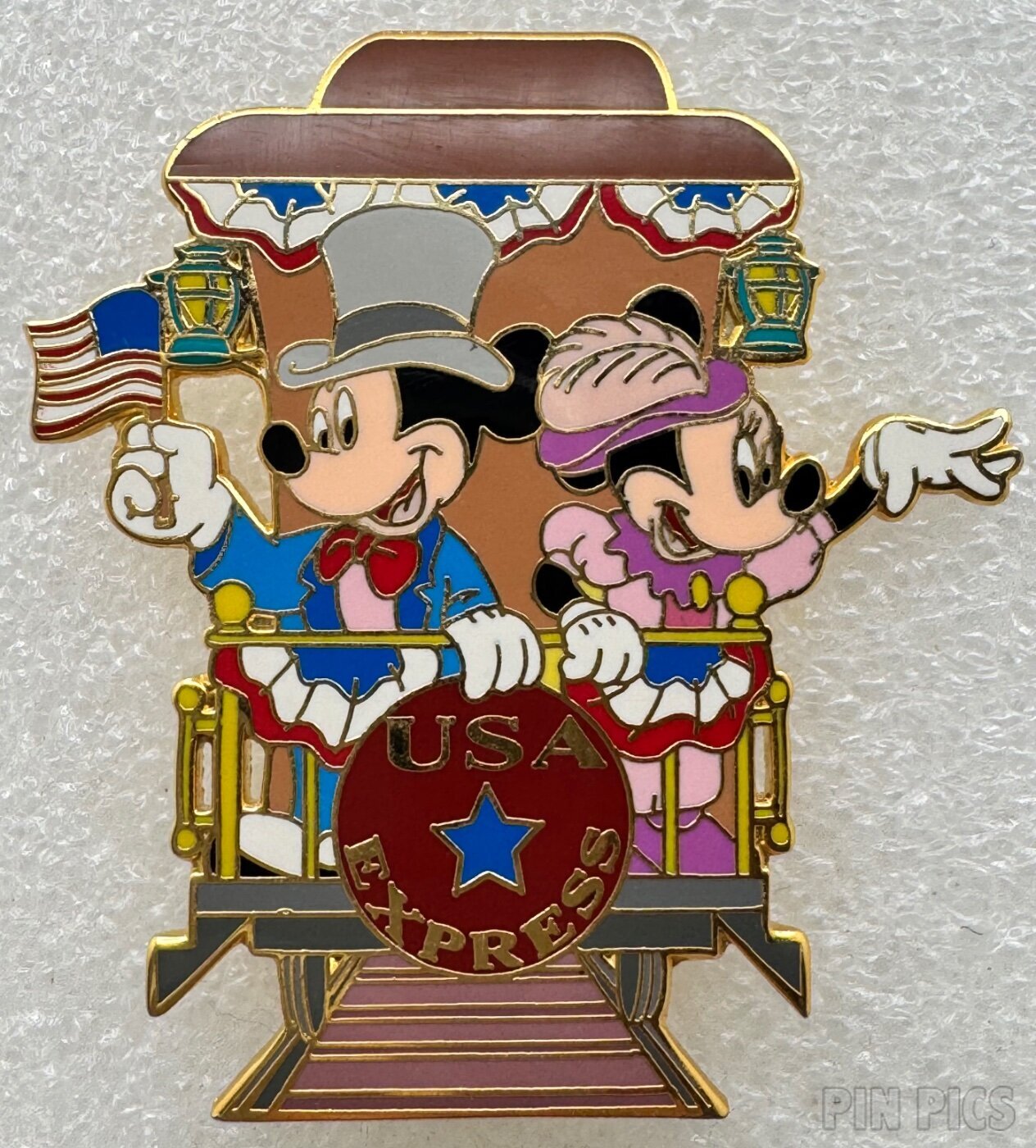 PP30450 - DA - Patriotic Mickey and Minnie Mouse - USA Express Train ...